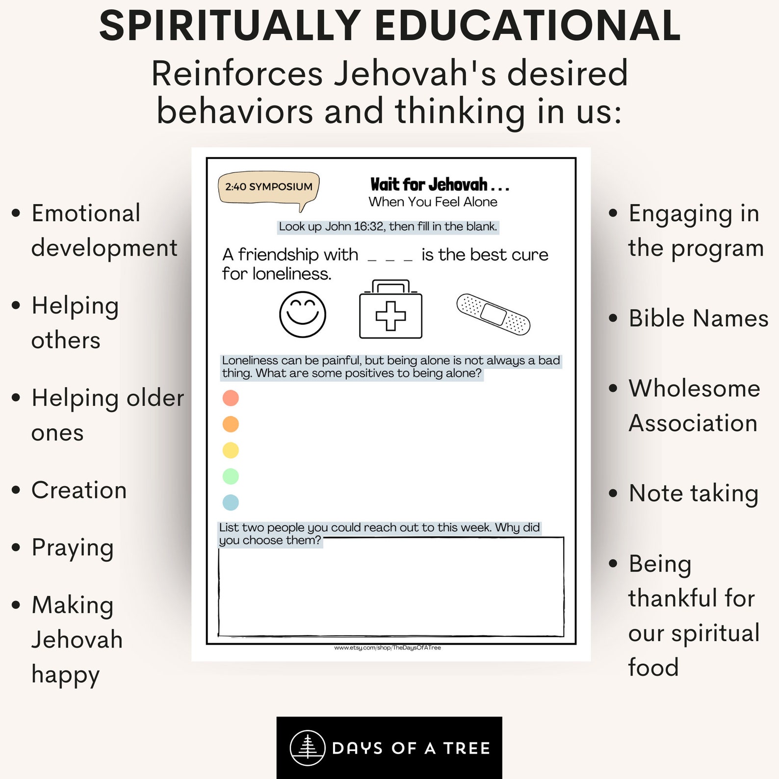 JW Kids Preteen 2023 2024 Eagerly Wait for Jehovah Activity Workbook ...