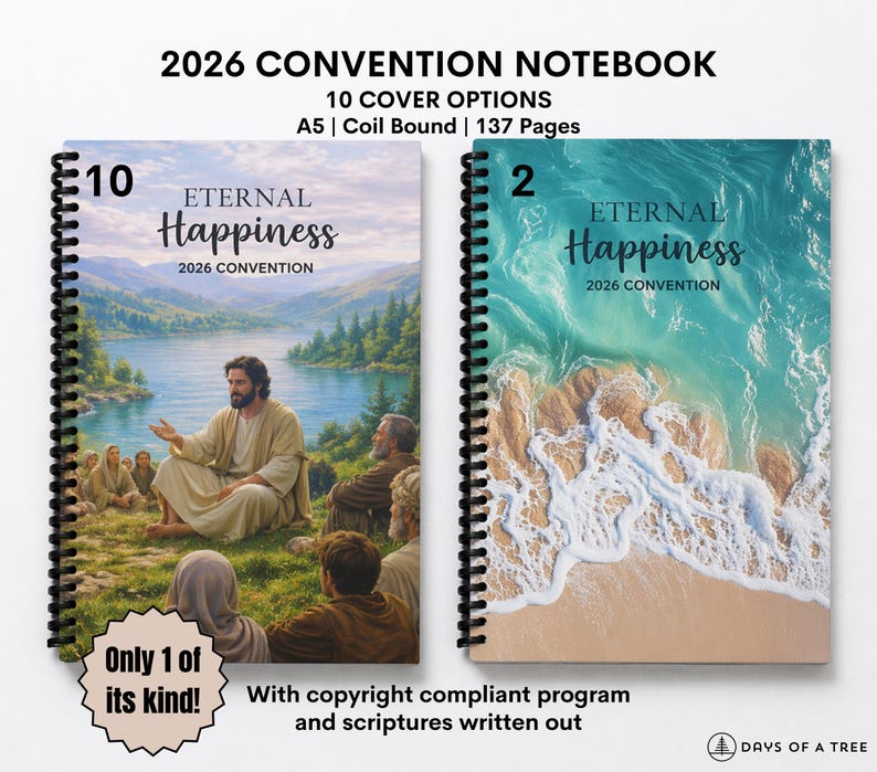 2026 JW Convention Notebook With Program & Scriptures JW Gift JW ...