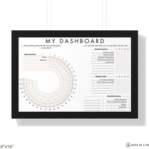 JW Spiritual Routine Whiteboard Wet Erase Planner for Jehovah Witness ...