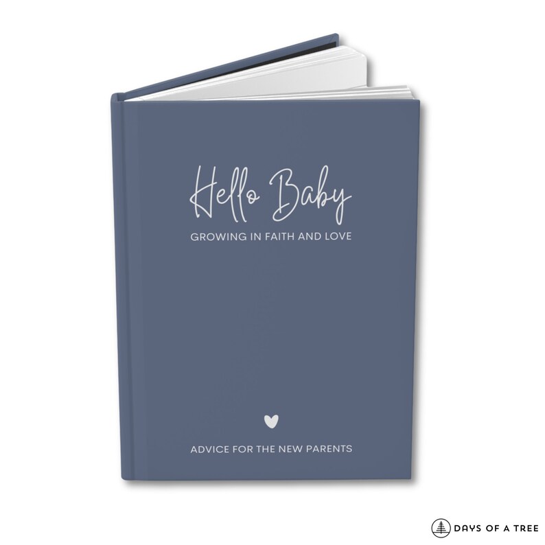 Christian Baby Shower Guest Book Advice Journal New Parent Gift ...