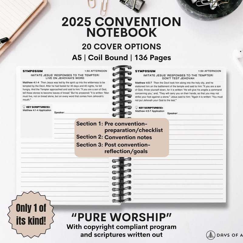 Jw 2025 Convention Notes - Etsy
