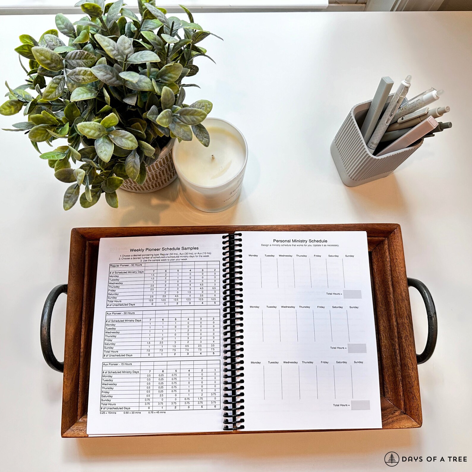 JW Weekly Planner Undated Spiritual Routine Planner Jehovahs Witness ...
