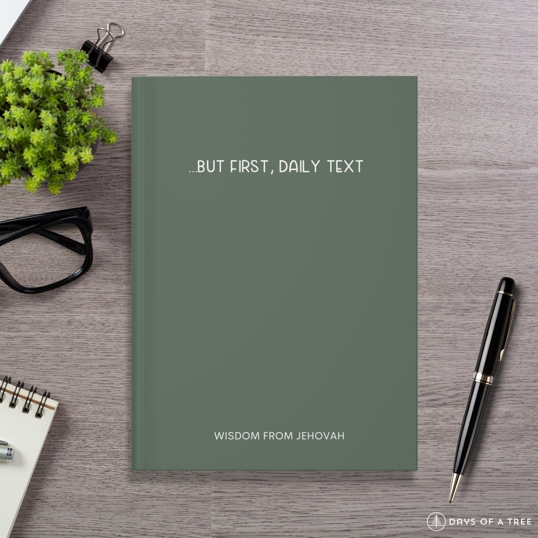 JW Daily Text Journal Daily Bible Reading Notebook JW Pioneer Gift Jw ...