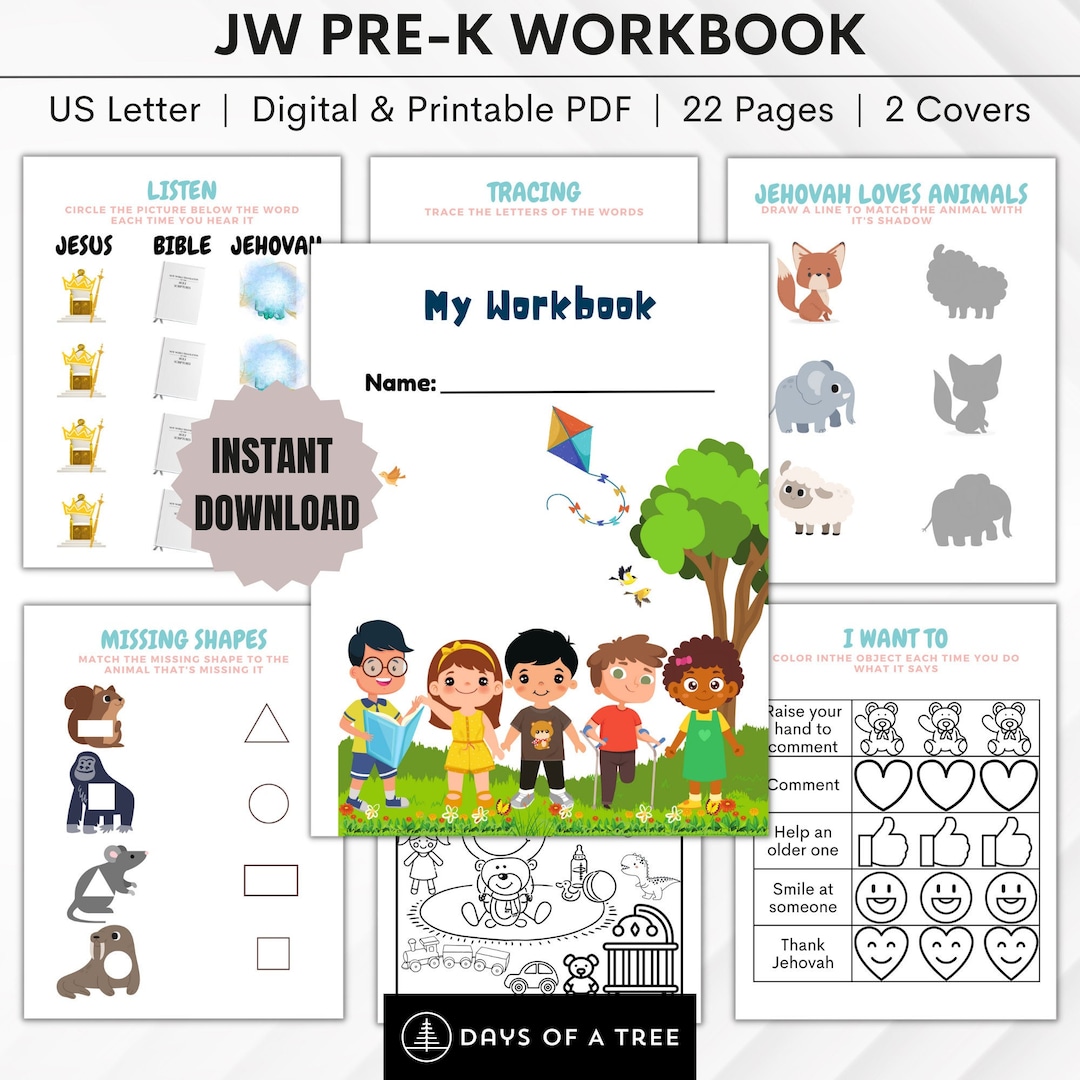 JW Kids Workbook Jw Kids Assembly Activity Workbook Toddler Regional ...