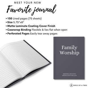 JW Family Worship Journal for Jehovah's Witnesses Memories and Notes ...