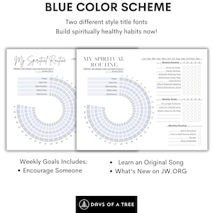 JW Spiritual Routine Habit Tracker 2024 Year Text Psalm 56:3 Printable ...