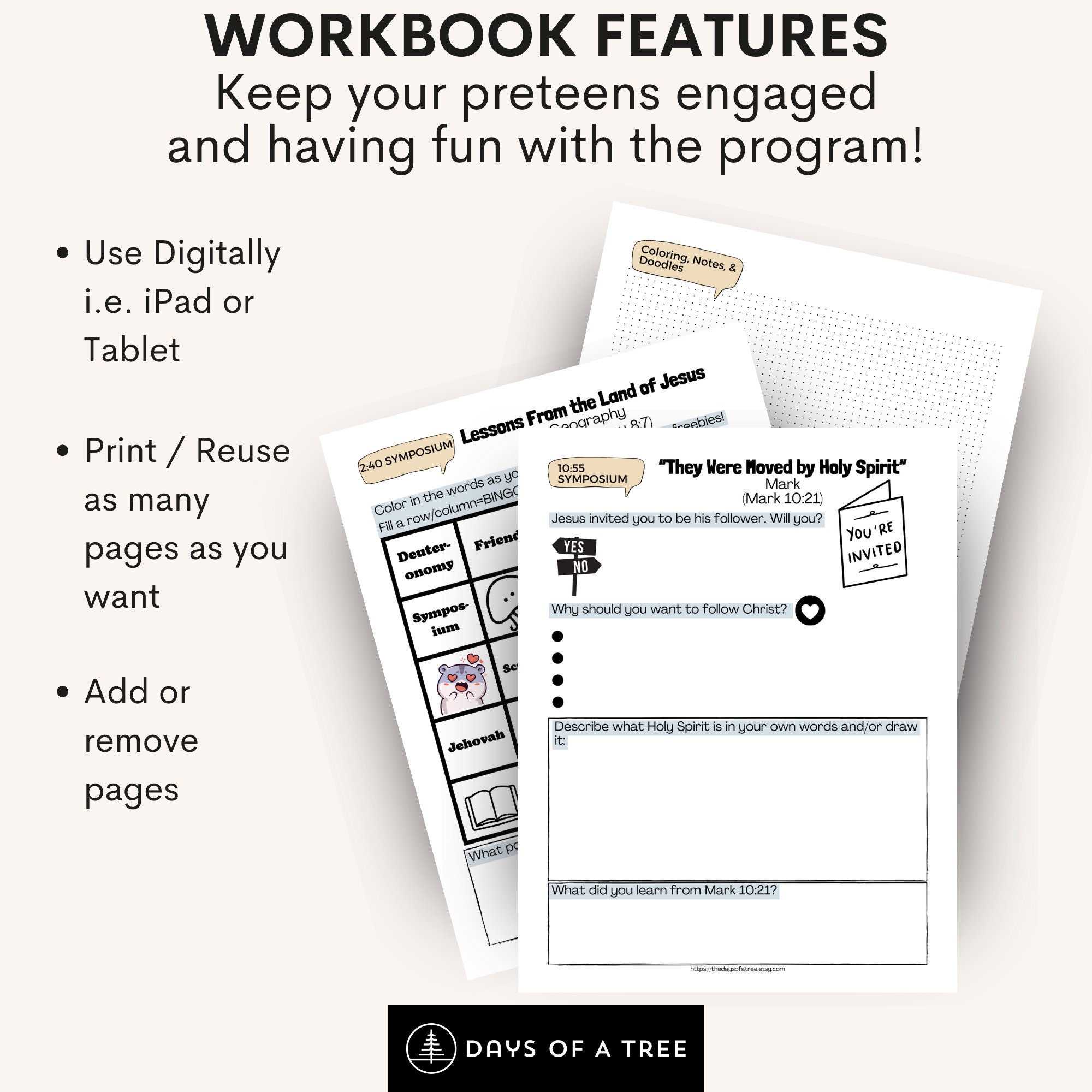 JW Kids Preteen Workbook Ages 7+ Yrs Digital 2024 Declare the Good News ...