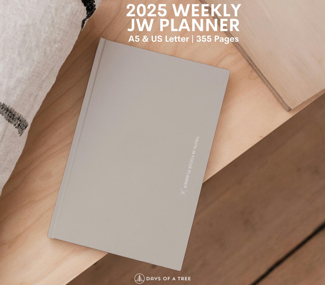 2025 JW Weekly Planner Jehovahs Witness Daily Organizer Spiritual Routine JW Productivity ...