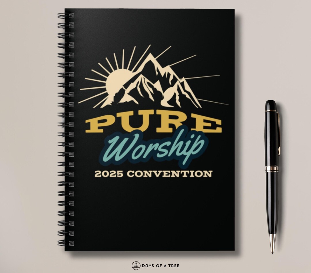 2025 JW Convention Notebook Pure Worship JW Gift for Sister Brother ...