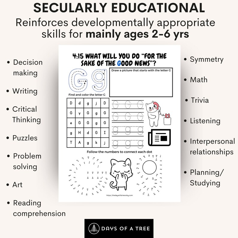 JW Kids Workbook Age 2-6 Yrs Digital 2024 Declare the Good News ...