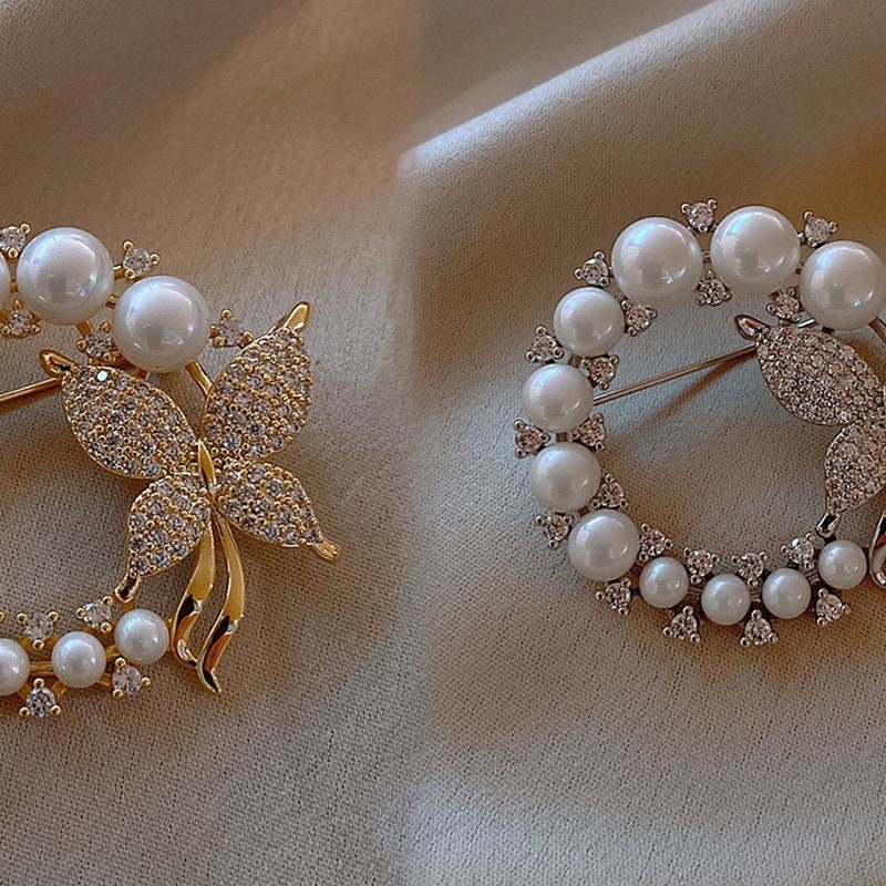 Crystal Brooch Pin - Etsy