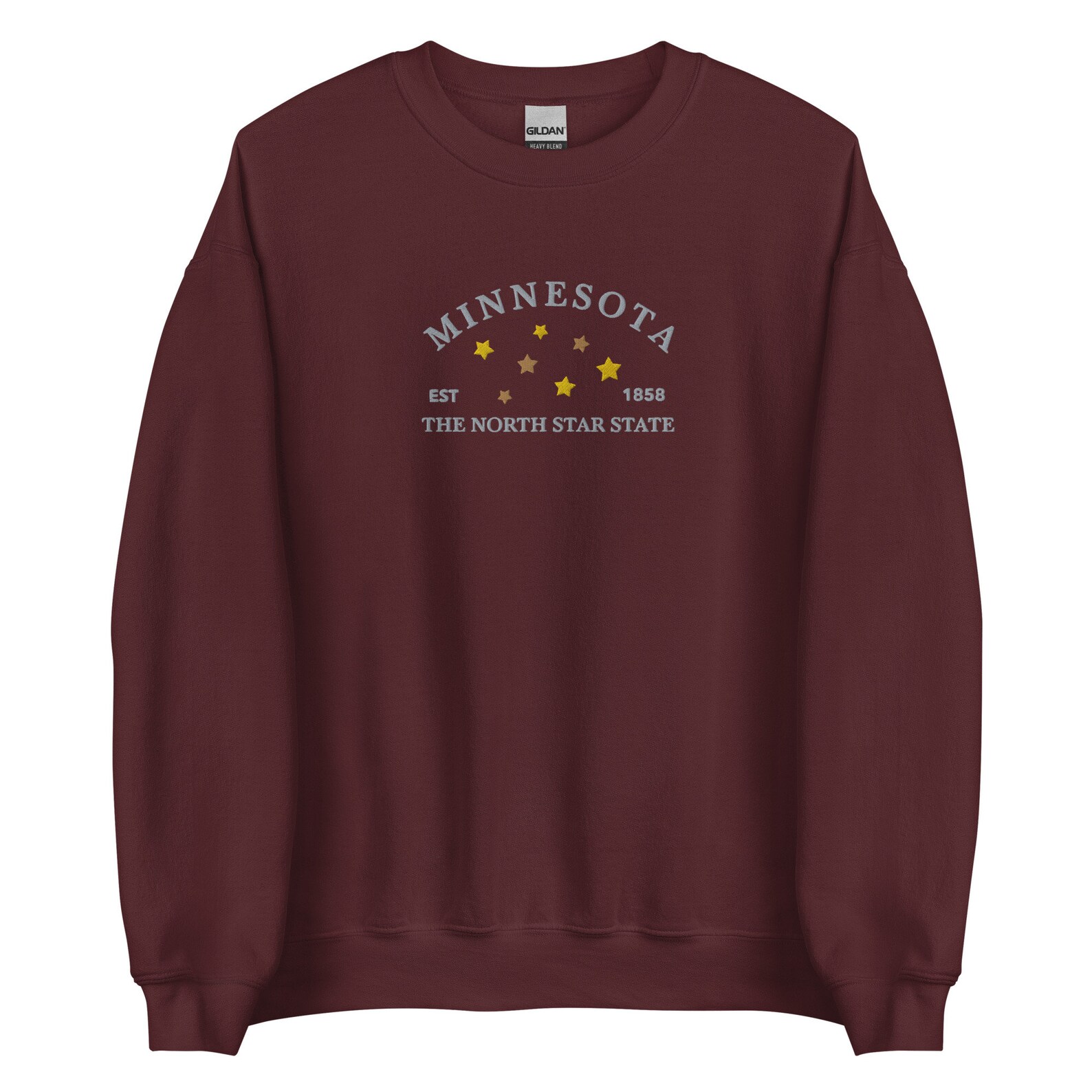 Minnesota Embroidered Sweatshirt - Etsy