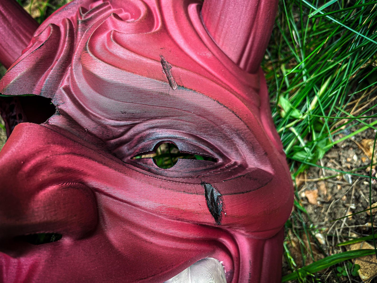 Shattered ONI Mask for Honor Sohei Inspired Wearable/display Piece 3d ...