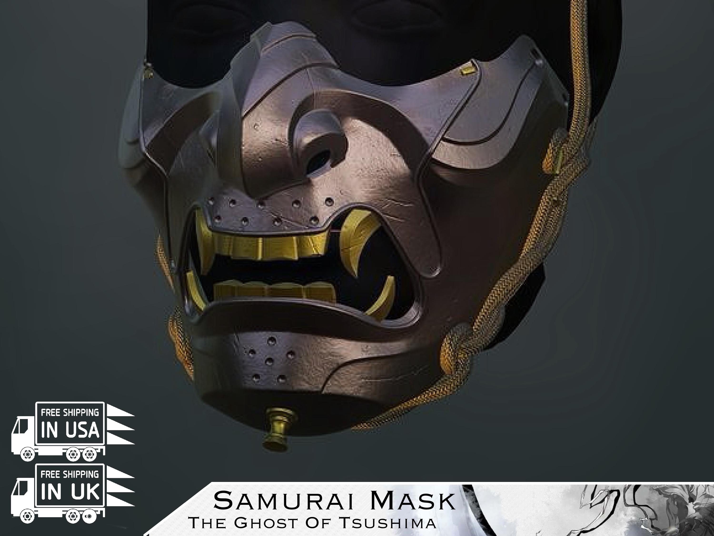 Ghost of Tsushima Mask 3D Printed Jin Sakai Samurai Cosplay Wearable ...
