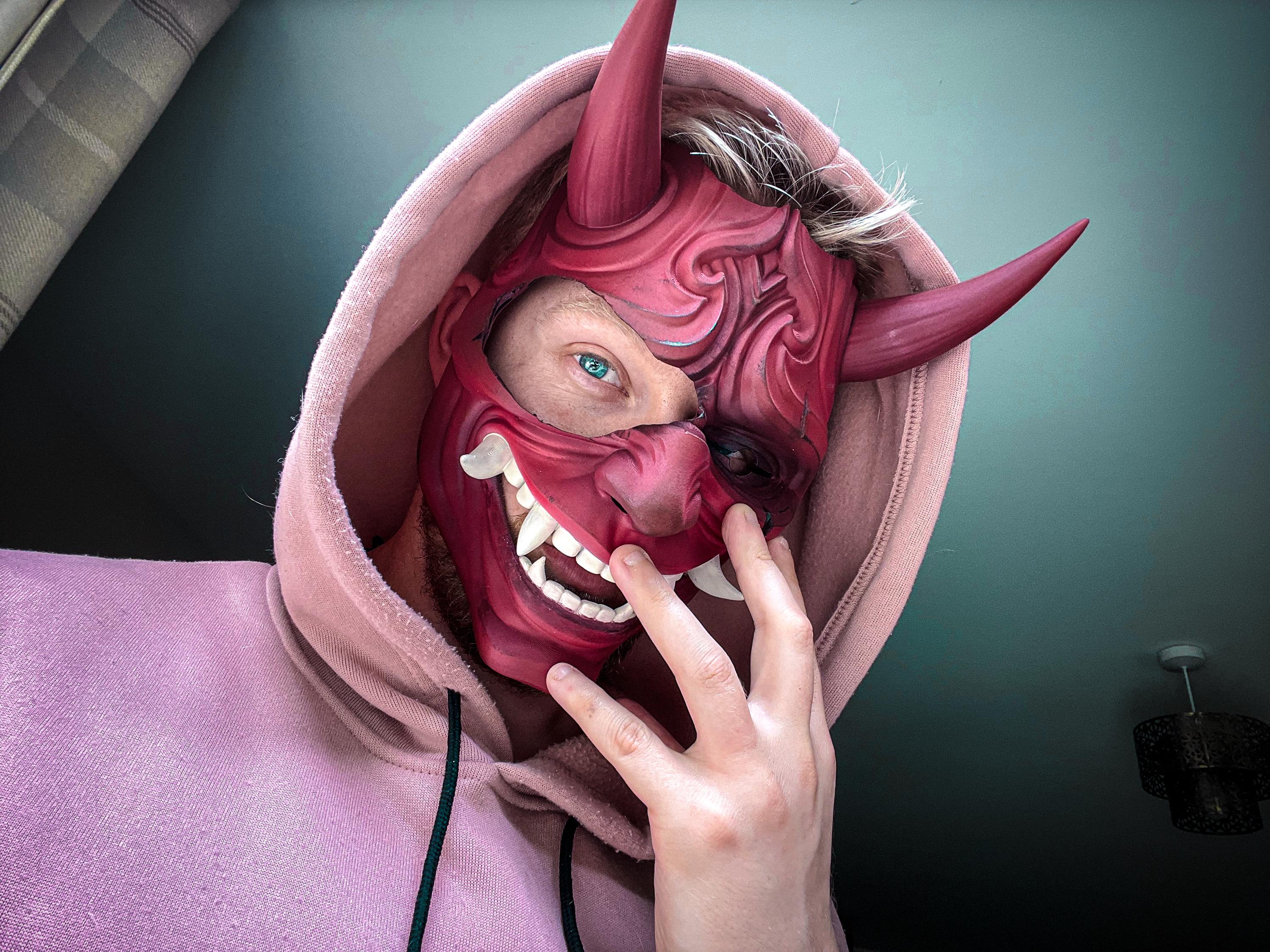 Shattered ONI Mask for Honor Sohei Inspired Wearable/display Piece 3d ...