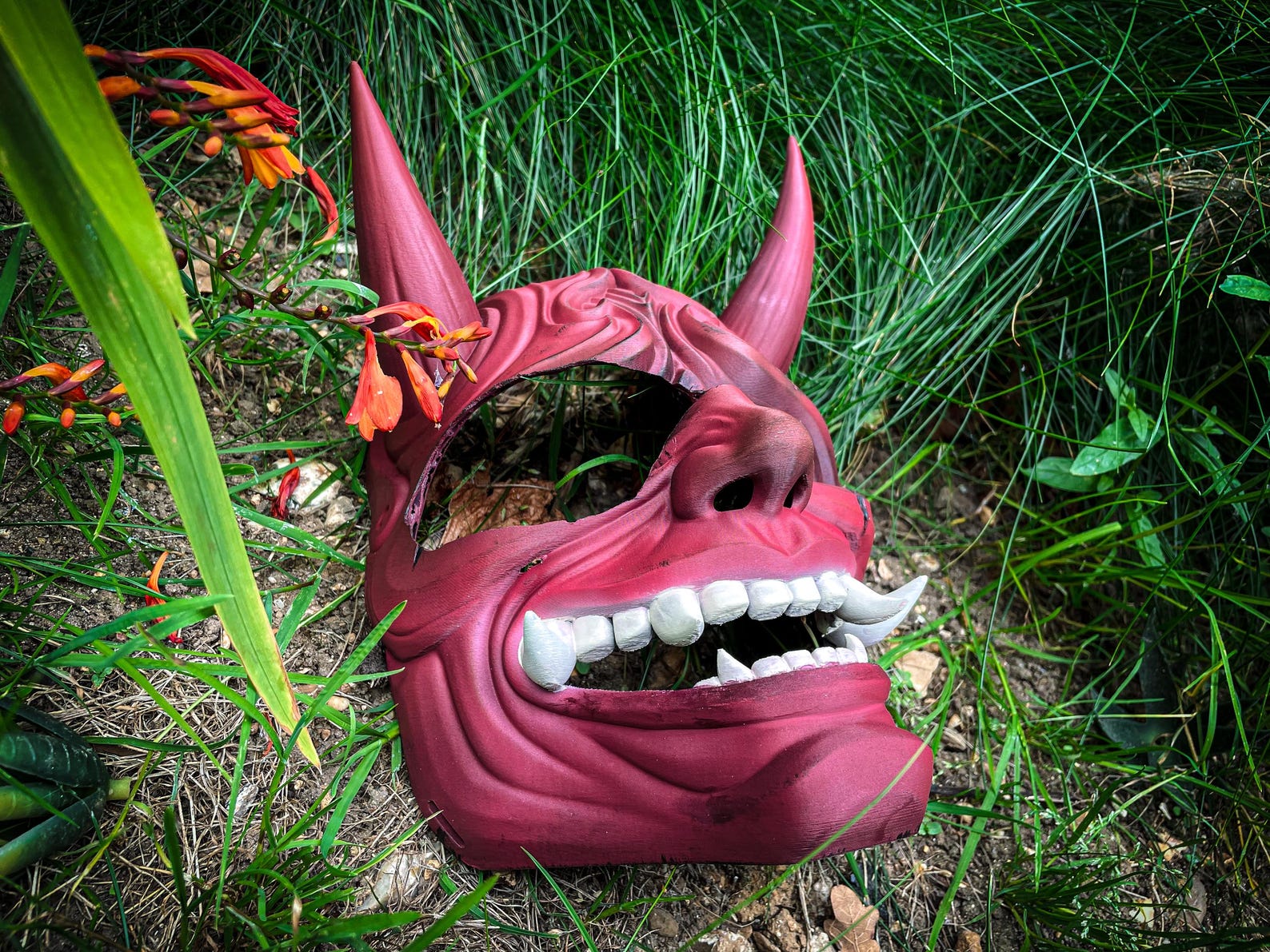 Shattered ONI Mask for Honor Sohei Inspired Wearable/display Piece 3d ...