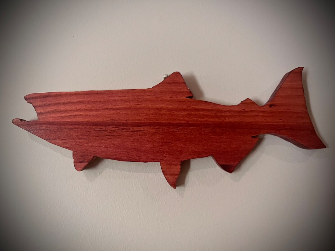 Wood Fish, Wooden Salmon, Rustic Fish, Fish Decor, Fish Sign, Fish Cut ...