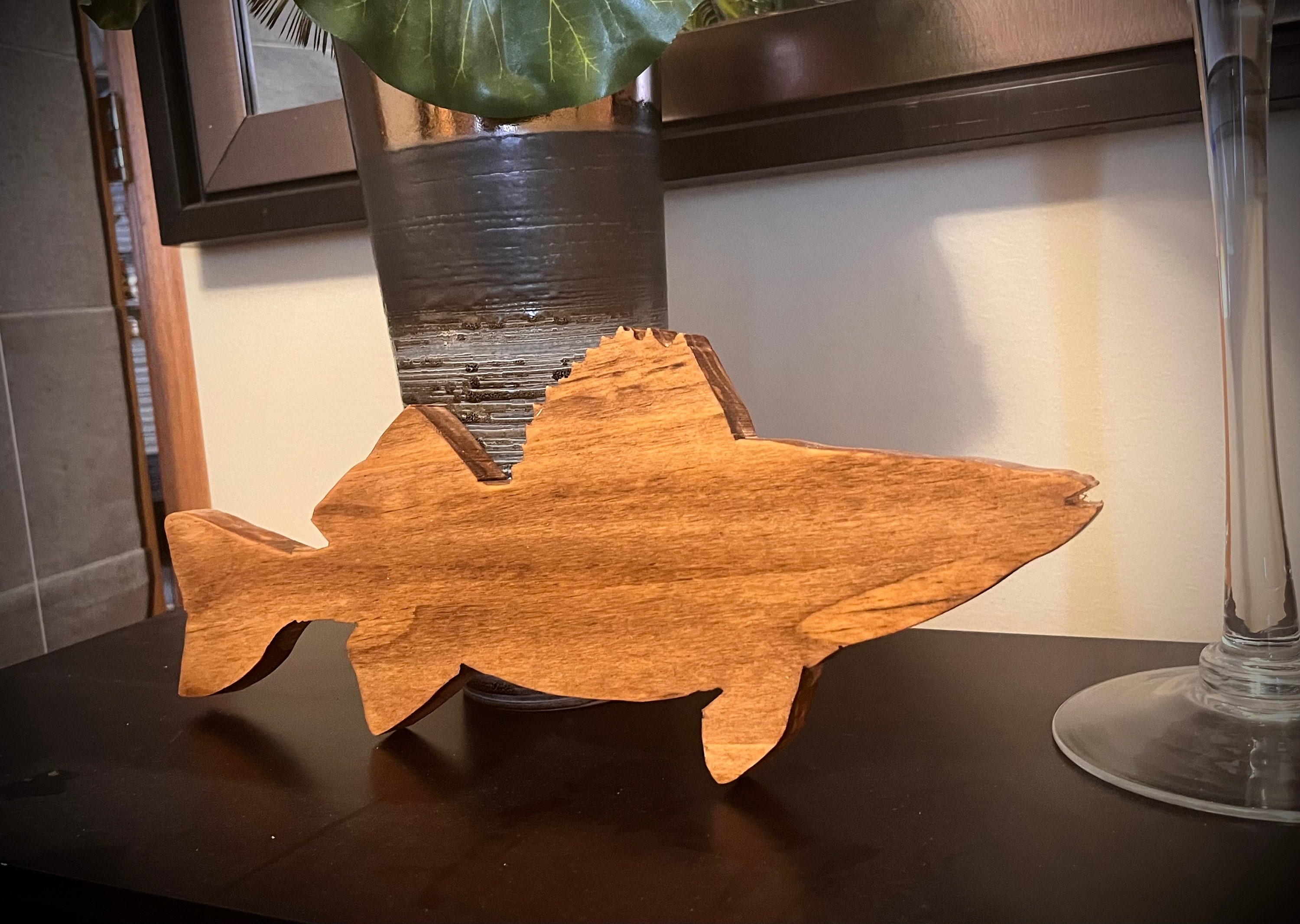 Wood Fish, Wooden Walleye, Bass, Rustic Fish, Fish Decor, Fish Sign ...