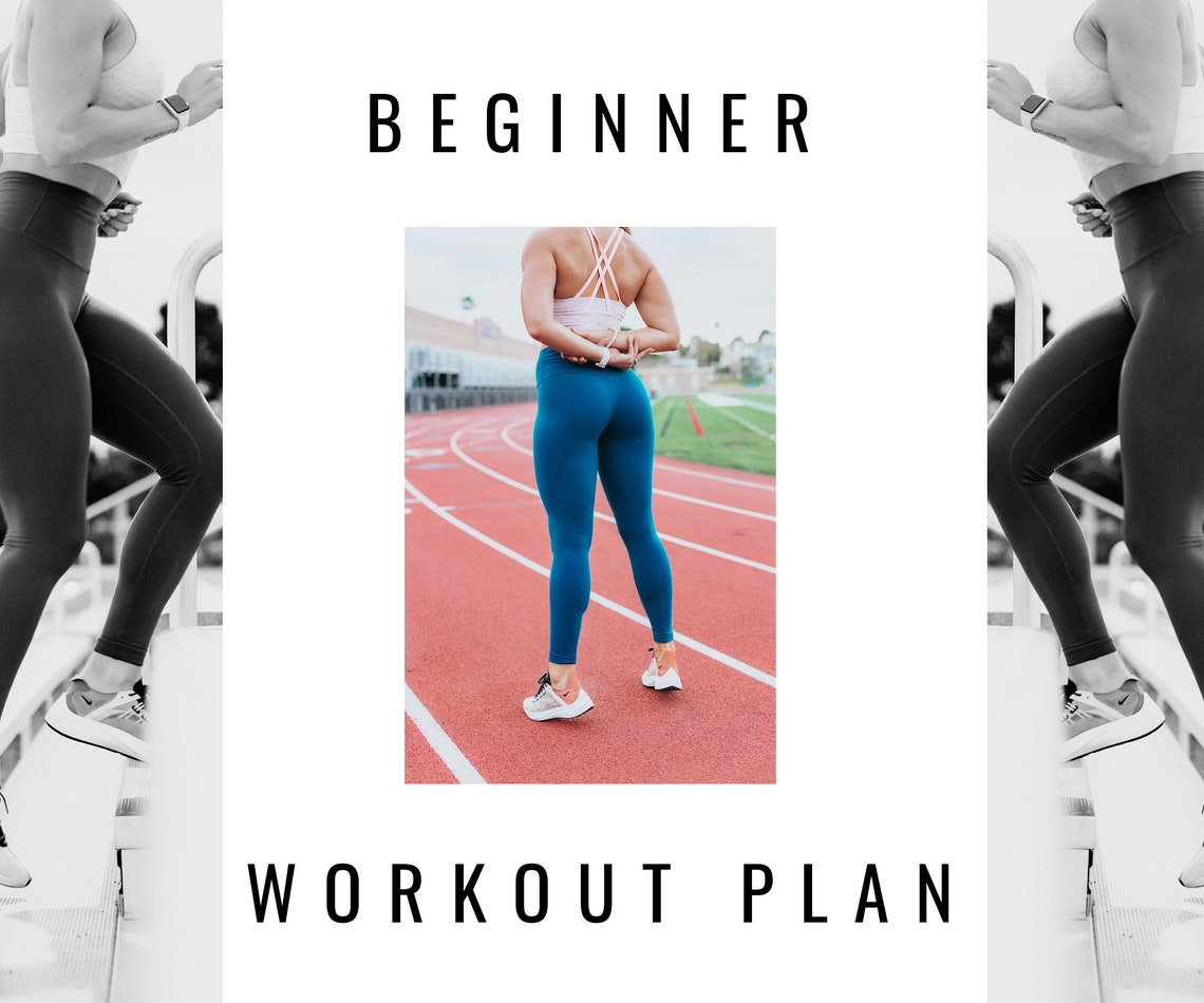 Beginner Workout Plan Template With Weight Tracking Chart - Etsy