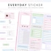 Essential Pastel Sticker for Planner, Stickers for Planner, Cute ...