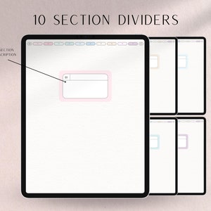 Digital Notebook, Paper Texture Notebook, Hyperlinked Student Notebook ...