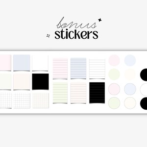 Dark Mode Digital Notebook, 10 Tabs, Minimalist Notebook, Dark Mode ...