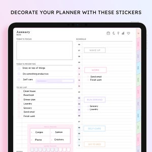 Essential Pastel Sticker for Planner, Stickers for Planner, Cute ...