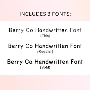 Berry Co Handwritten Font for Digital Notetaking and Digital Planning, Cute Handwritten Font for ...