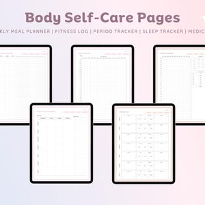 Self Care Planner Bundle, Digital Planner, Daily Planner, Self Love ...