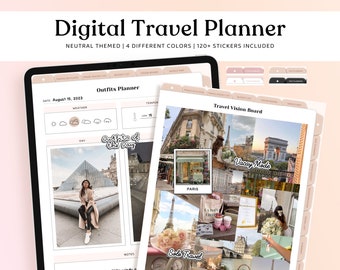 Digital Travel Planner, Digital Travel Journal, Goodnotes Planner ...