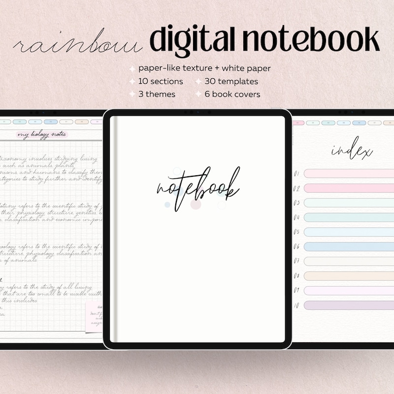 Digital Notebook Paper - Etsy