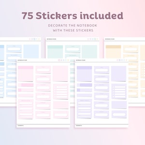 Student Digital Notebook, Digital Hyperlinked Notebook, Pastel Digital ...