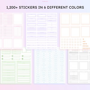 Essential Pastel Sticker for Planner, Stickers for Planner, Cute ...