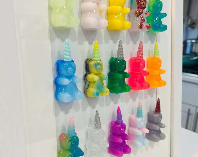 Large Resin Gummy Bears, 3D Pop Art Wall Art, Framed Pop Art, Pop Art ...