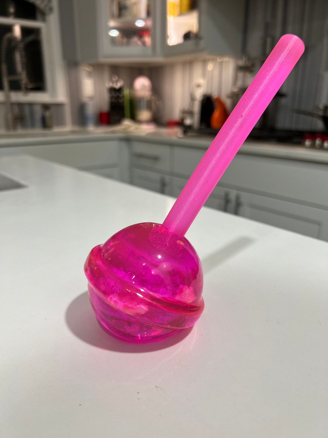 Giant Blowpop Lollipop Pop Art Decor, Resin Sculpture, Candy Art, Neon ...