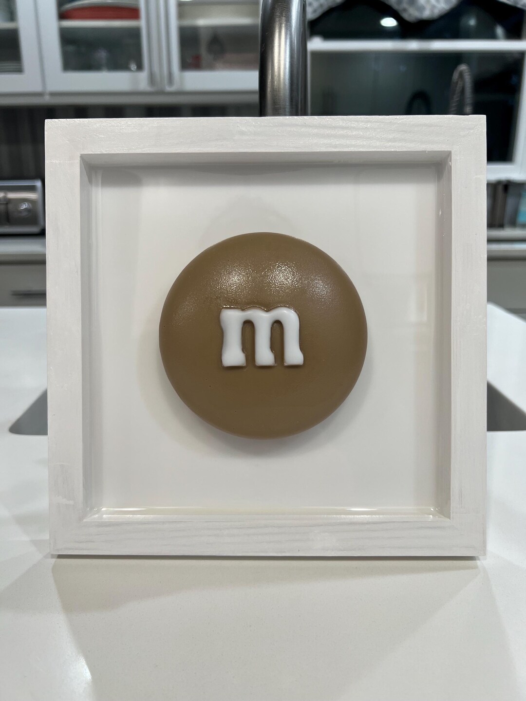 Chocolate Giant M and M Candy Wall Art, 3D Pop Art, Neon Resin Art ...