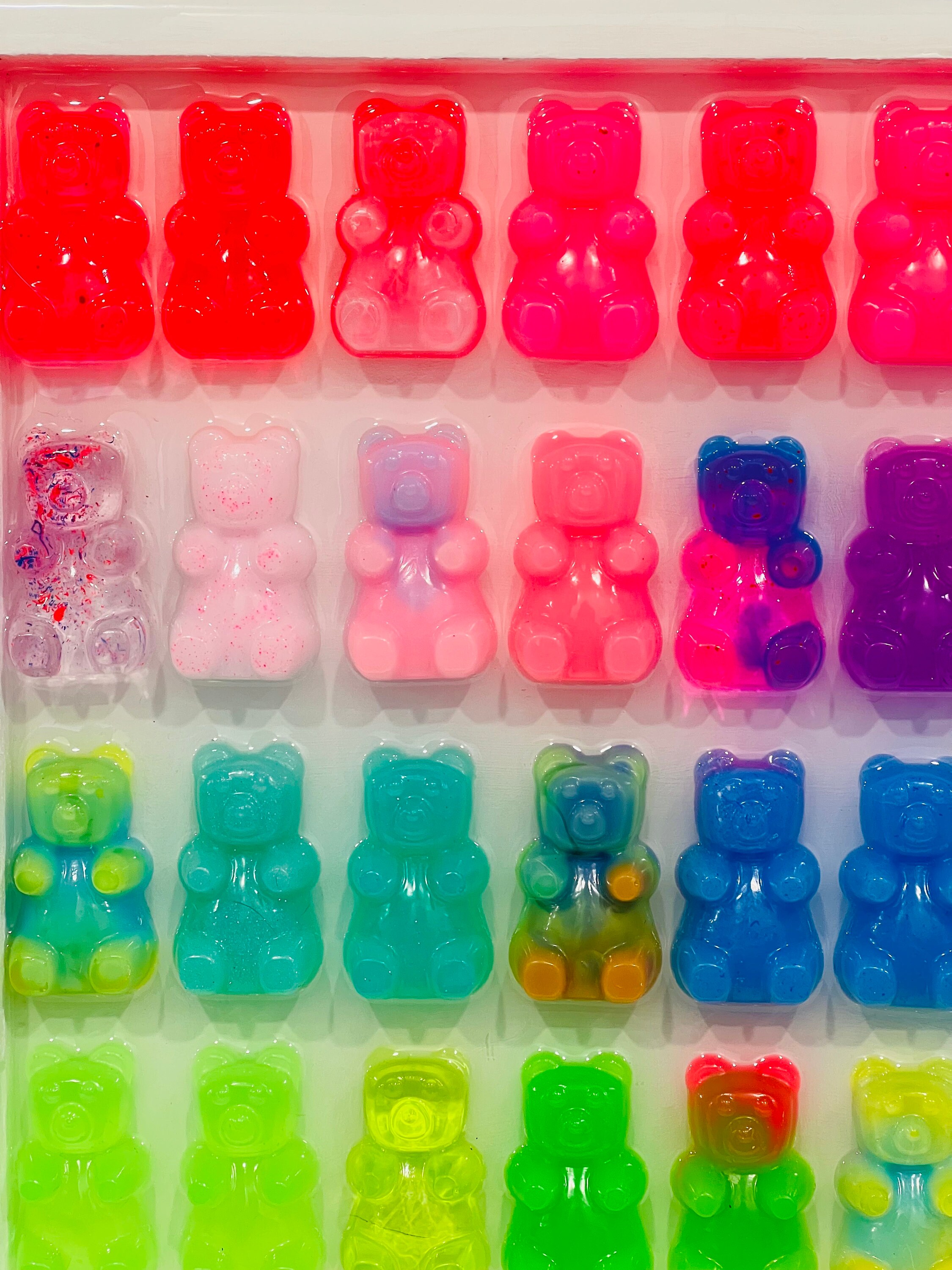 Large Rainbow Resin Gummy Bears 3D Pop Art Wall Art Nursery - Etsy