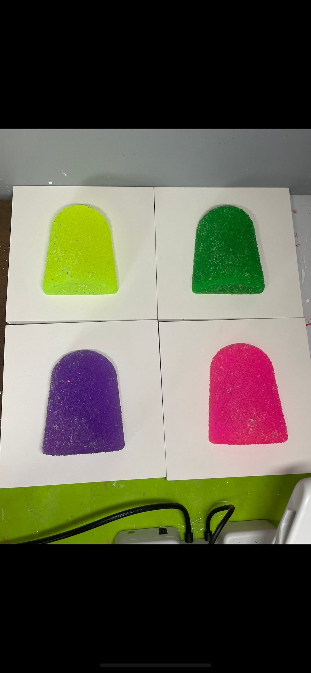 Giant Gumdrop Wall Art, 3D Pop Art, Neon Resin Art, Candy Art, Pop Art ...