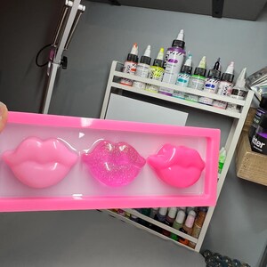 Pink Resin Lips, 3D Pop Art Wall Art, Candy Art, Wall Hanging - Etsy