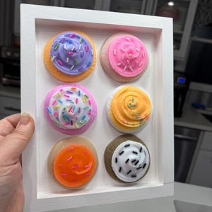 Pop Art Cookie Wall Art – Colorful Resin Cookie Art 10x8 – Maximalist ...