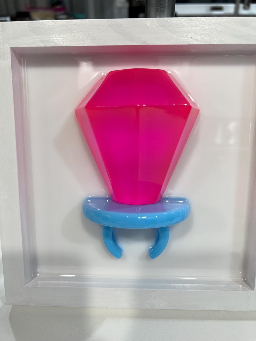 Giant Ring Pop Wall Art, 3D Pop Art, Neon Resin Art, Candy Art, 3D Ring ...