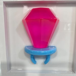 Giant Ring Pop Wall Art, 3D Pop Art, Neon Resin Art, Candy Art, 3D Ring ...