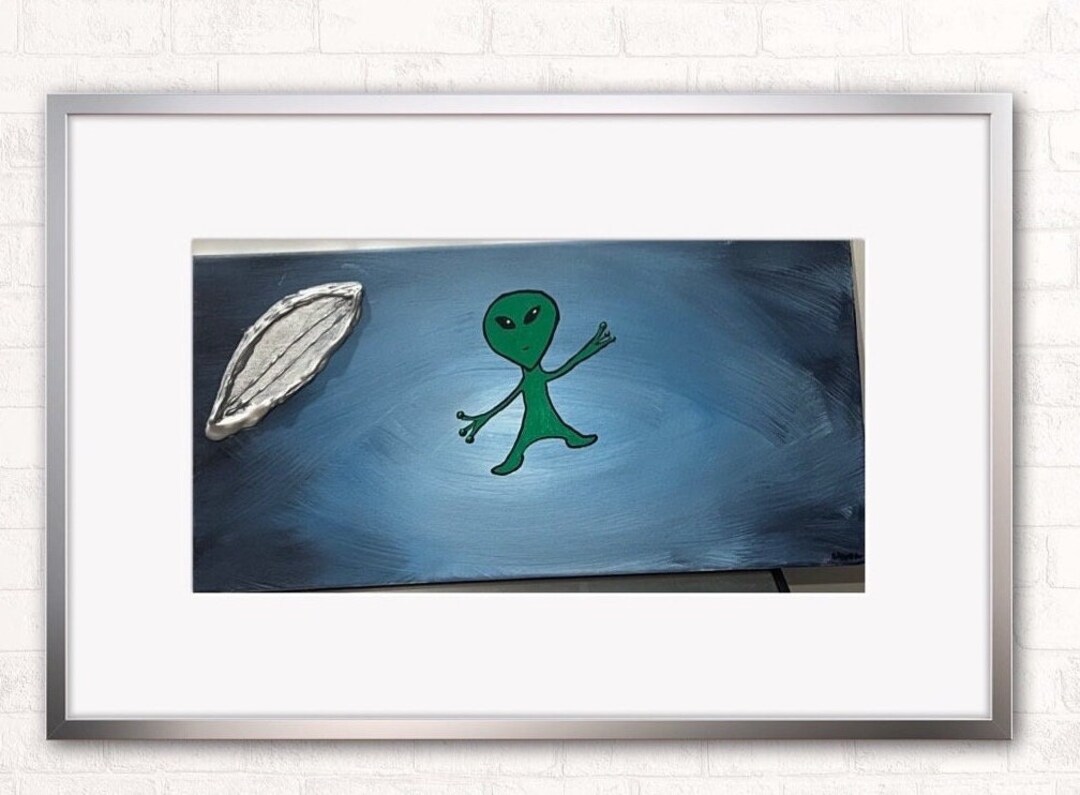 Fun Wall Art 20x10 Original Modern Art Painting on Canvas, 3D Pop Art ...