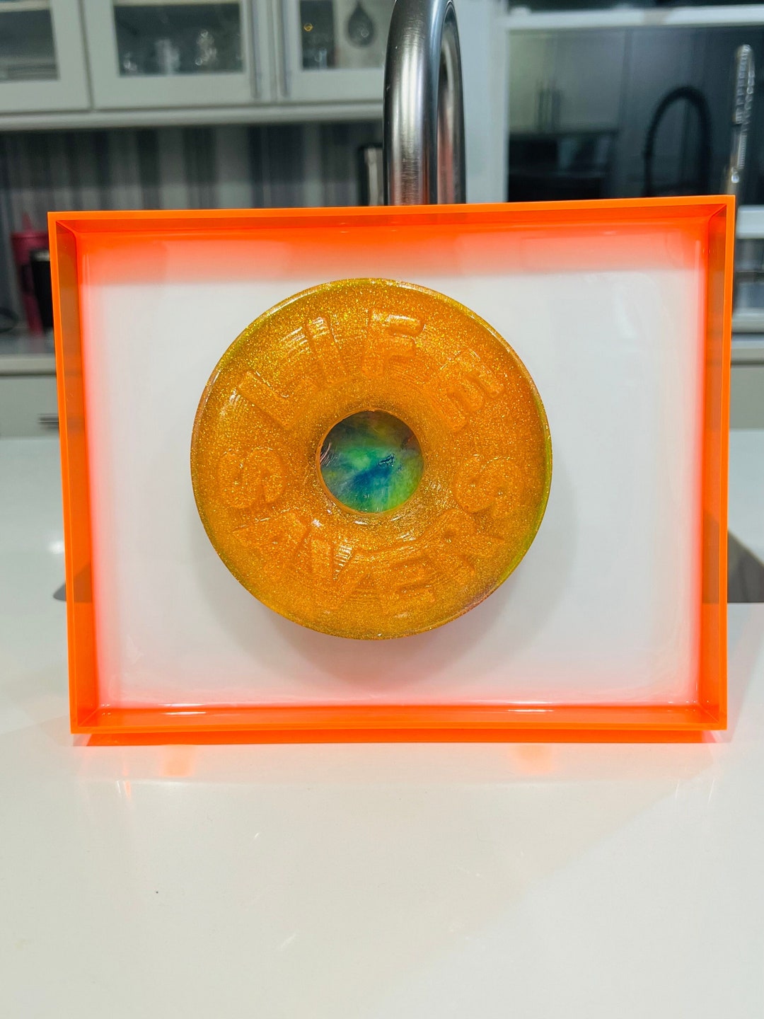 Giant Life Savers Candy Wall Art, Rainbow, 3D Pop Art, Neon Resin Art ...