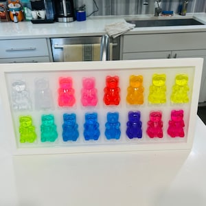 Rainbow Resin Gummy Bear Wall Art: 3D Pop Art Nursery Decor - Etsy