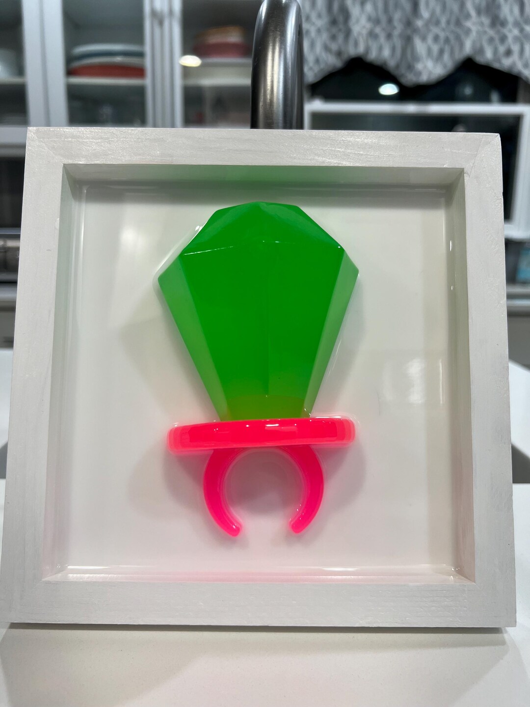 Watermelon Ring Pop Wall Art, 3D Pop Art, Neon Resin Art, Candy Art, 3D ...