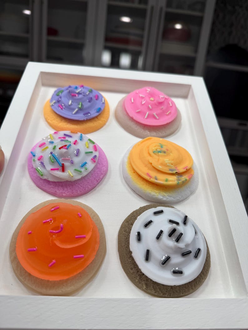Pop Art Cookie Wall Art – Colorful Resin Cookie Art 10x8 – Maximalist ...