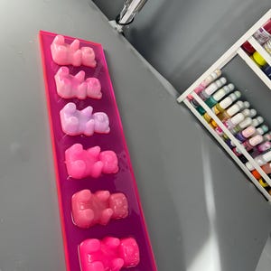 Extra Large Pink on Pink Resin Gummy Bears, 3D Pop Art Wall Art ...