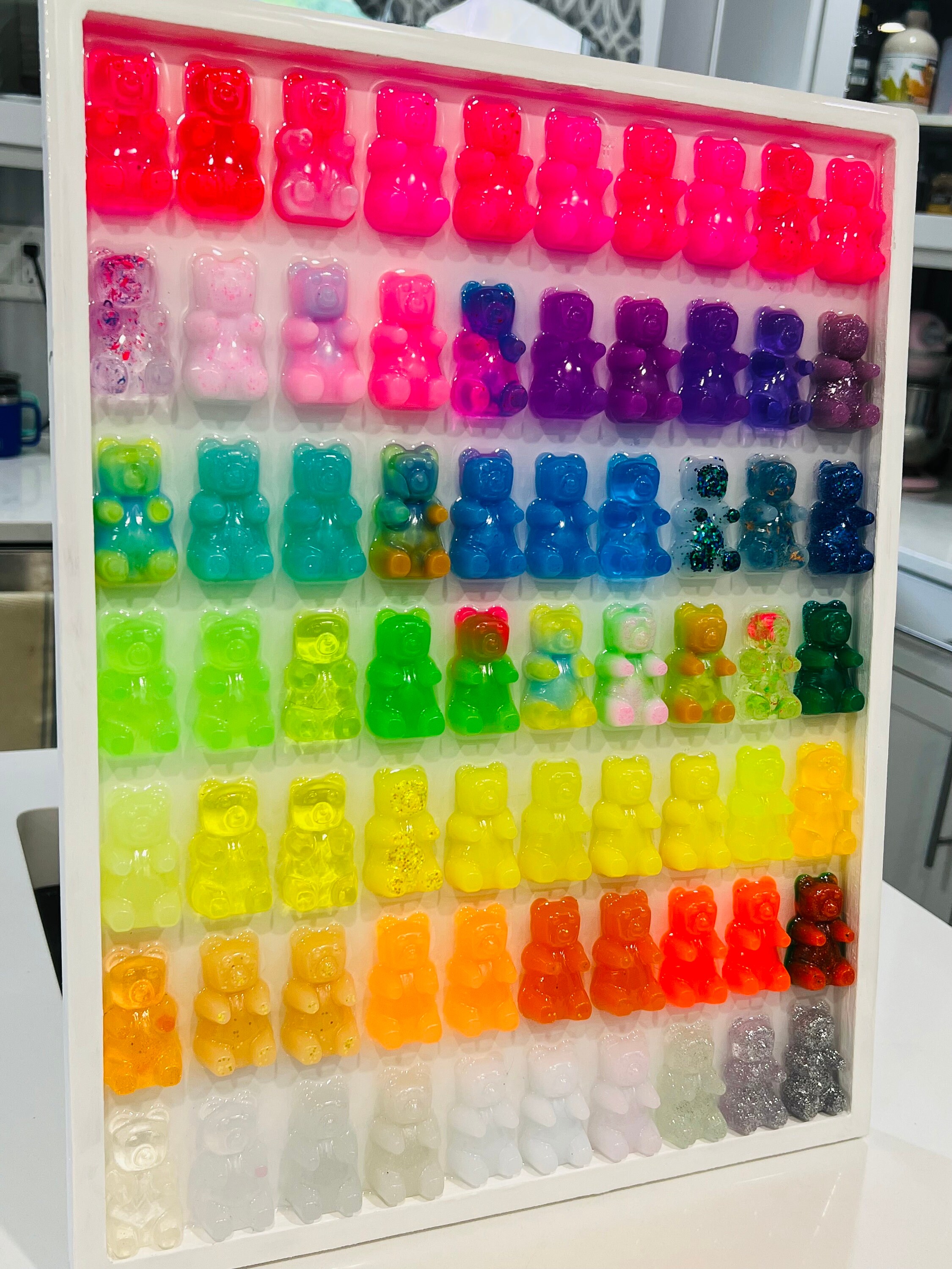 Large Rainbow Resin Gummy Bears 3D Pop Art Wall Art Nursery - Etsy