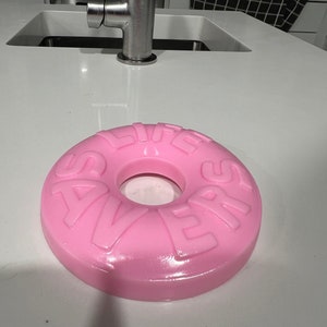Princess Pink Giant Life Savers Candy Wall Hanging, 3D Pop Resin Art ...